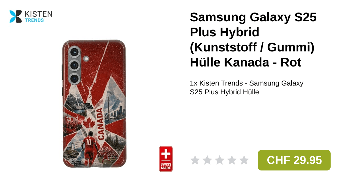 Kisten Trends Samsung Galaxy S25 Plus Hybrid Hülle Kanada - Rot