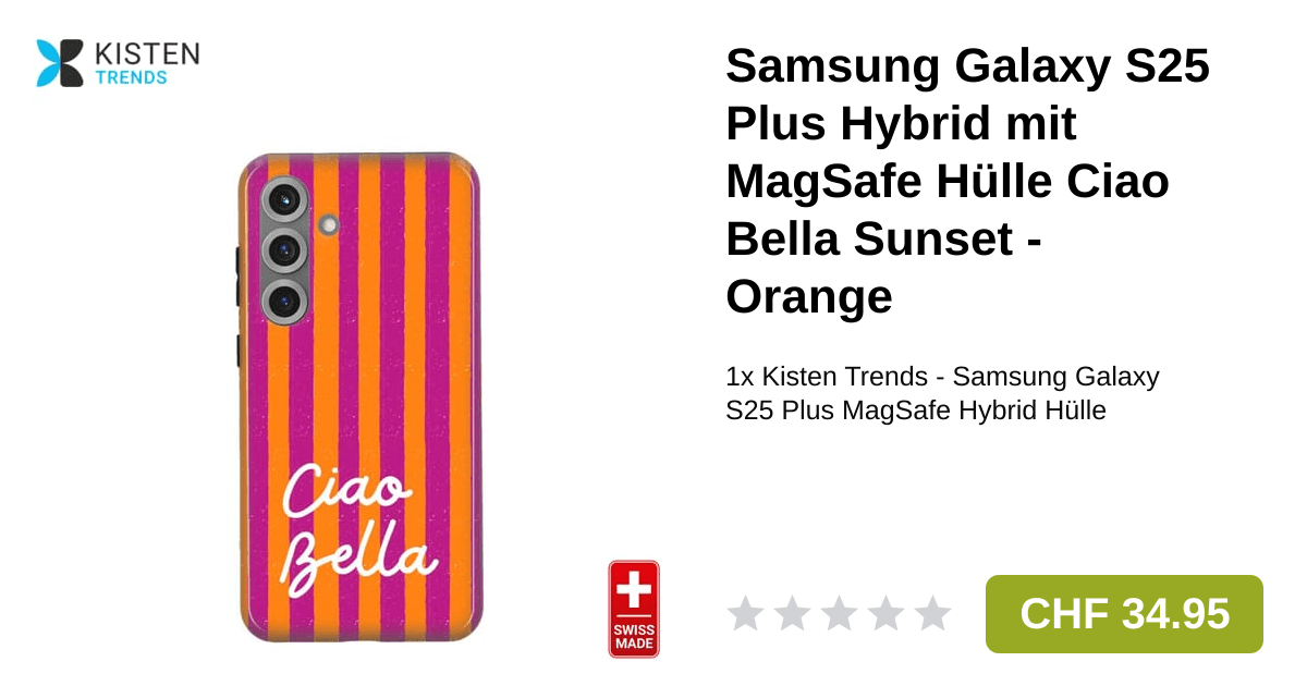 Kisten Trends Samsung Galaxy S25 Plus MagSafe Hybrid Hülle Ciao Bella ...
