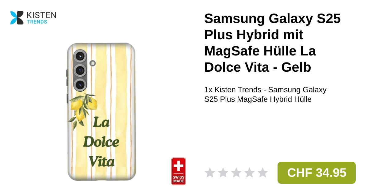 Kisten Trends Samsung Galaxy S25 Plus MagSafe Hybrid Hülle La Dolce ...