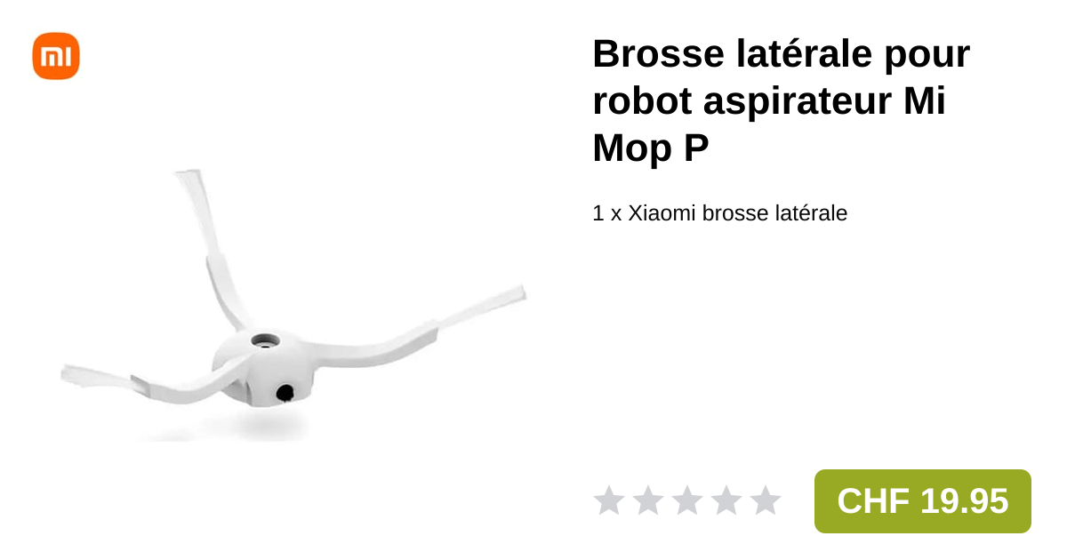 Xiaomi Brosse latérale pour robot aspirateur Mi Mop P