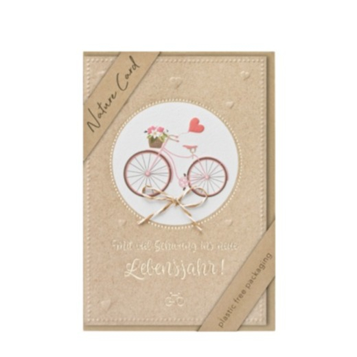 Nature Card Handmade Geburtstags Doppelkarte Schwung Nature Card Handmade Geburtstags Doppelkarte Schwung