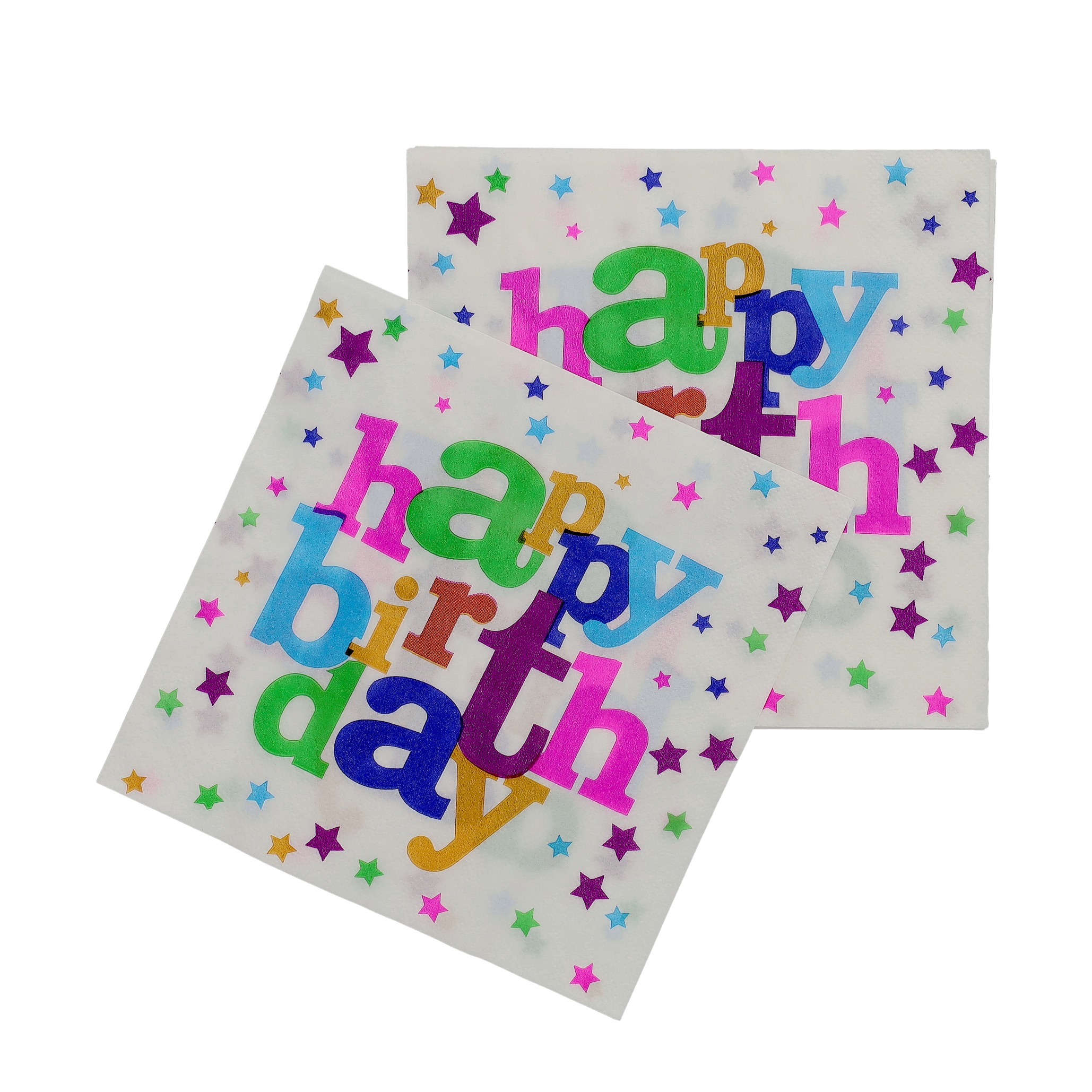 10er Set Happy Birthday Einweg Servietten Party Deko