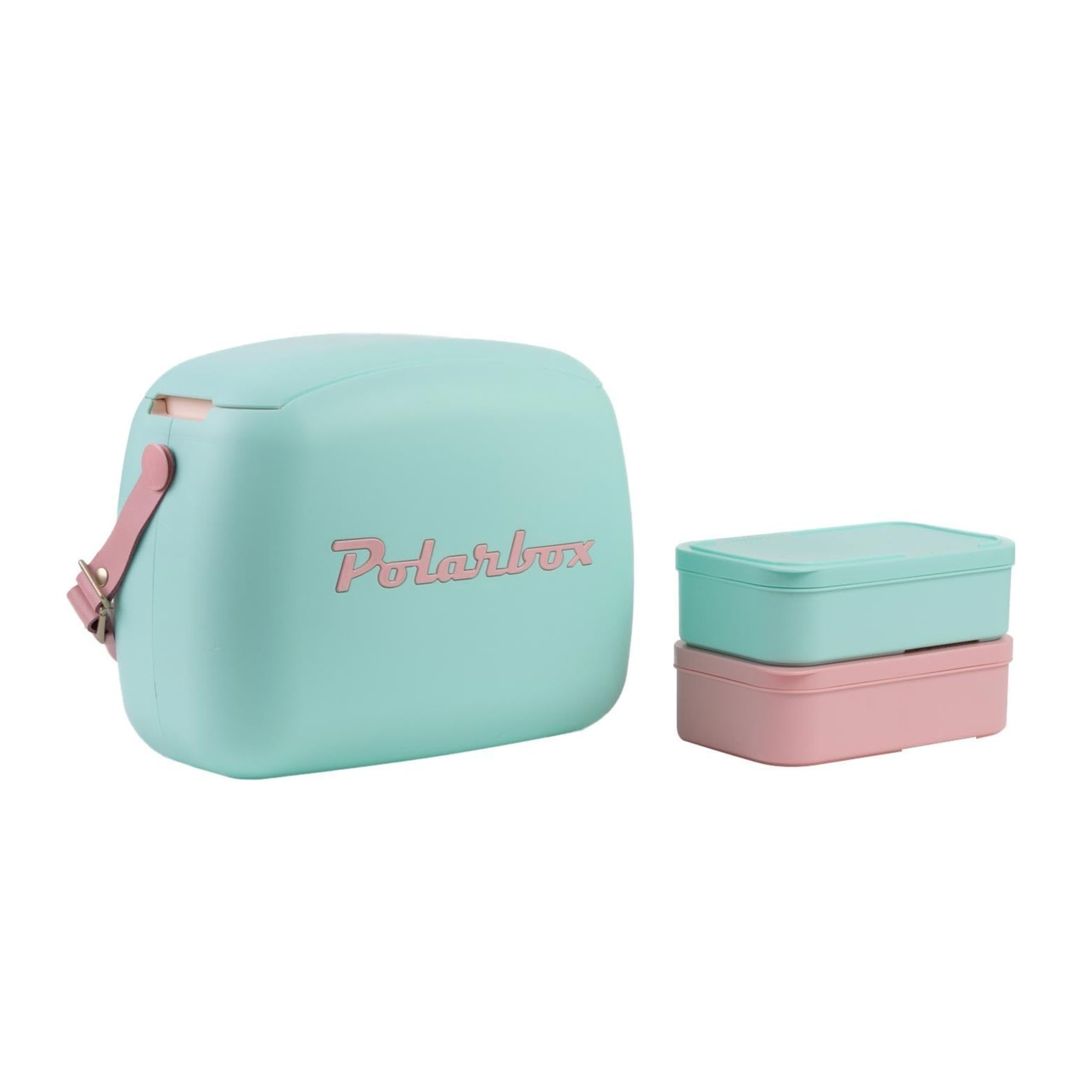 Polarbox CoolerBag Kühlbox + Frischhalte Dosen Cyan