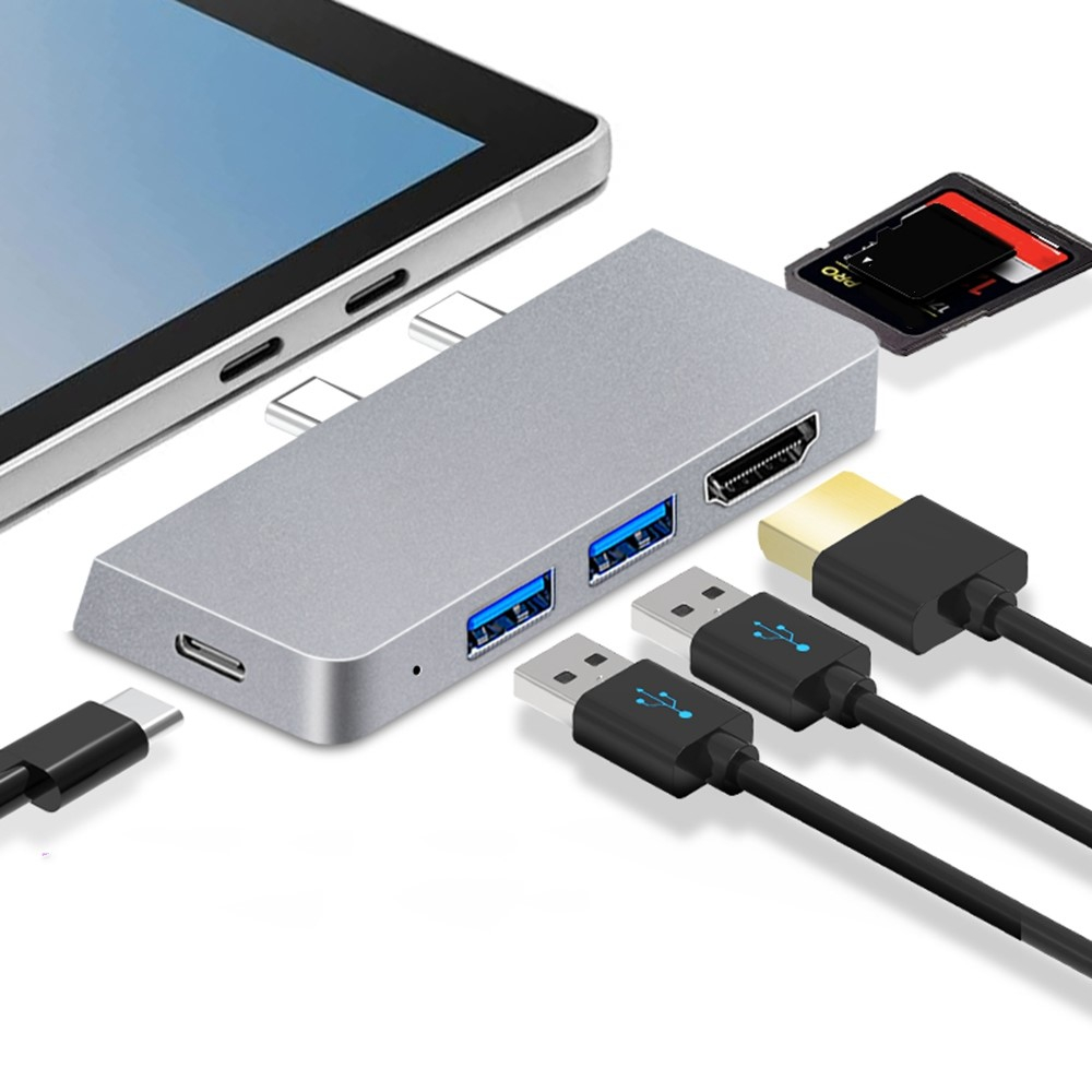 Microsoft Surface Pro 8 Multiport Adapter - Silber
