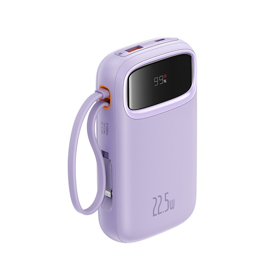 Baseus 22.5W 20000mAh USB A / USB C Powerbank Lila