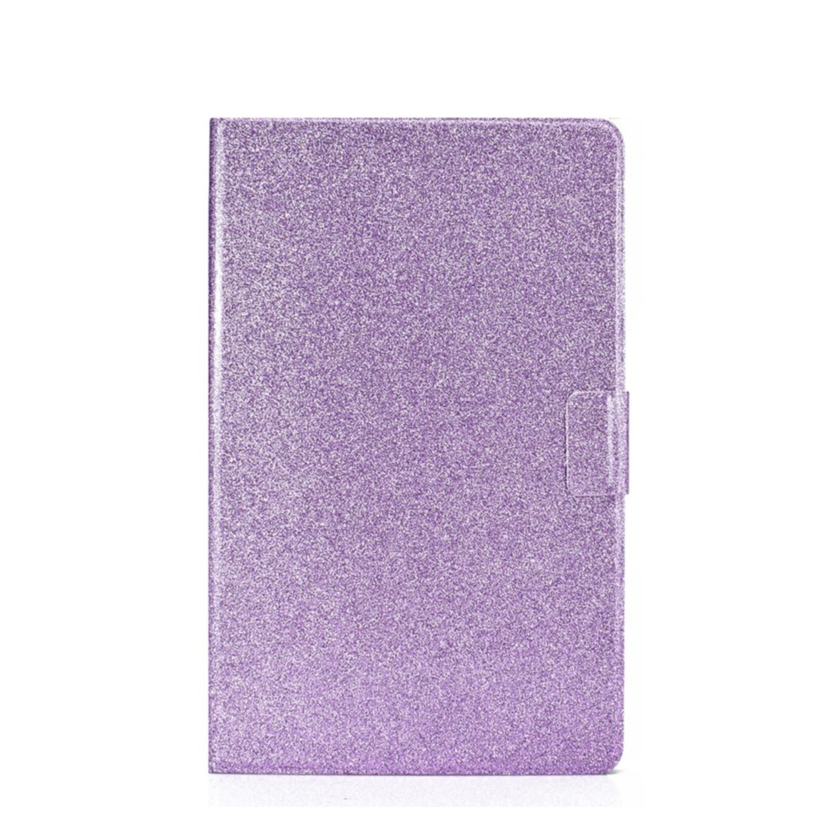 Galaxy Tab A9+ Plus Leder Tasche Glitzer Optik Lila