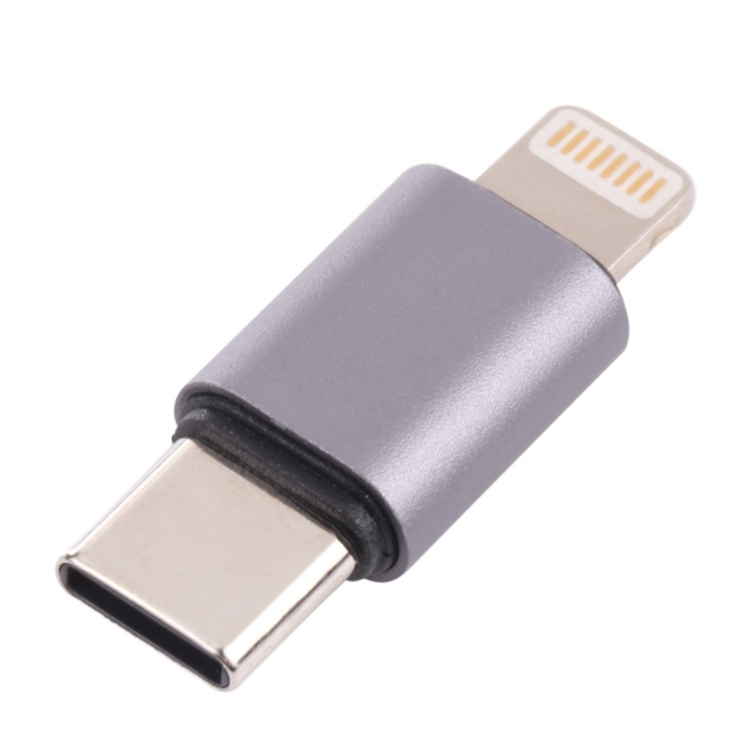OTG USB C auf Lightning Konverter Adapter in Grau