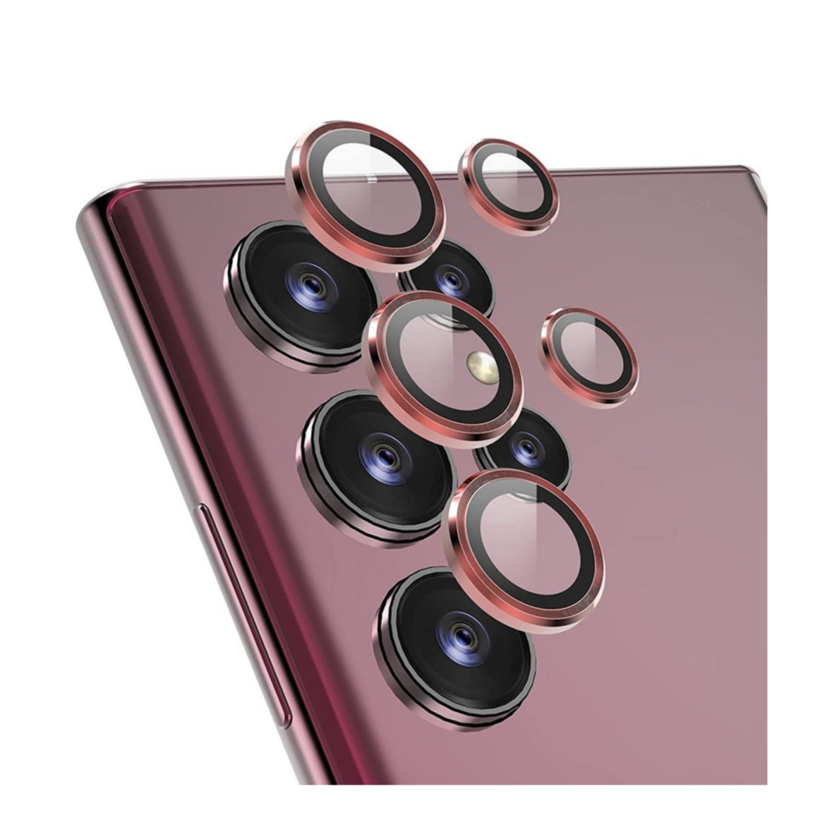 Samsung Galaxy S23 Ultra 5G Kameraschutz Ring Roségold