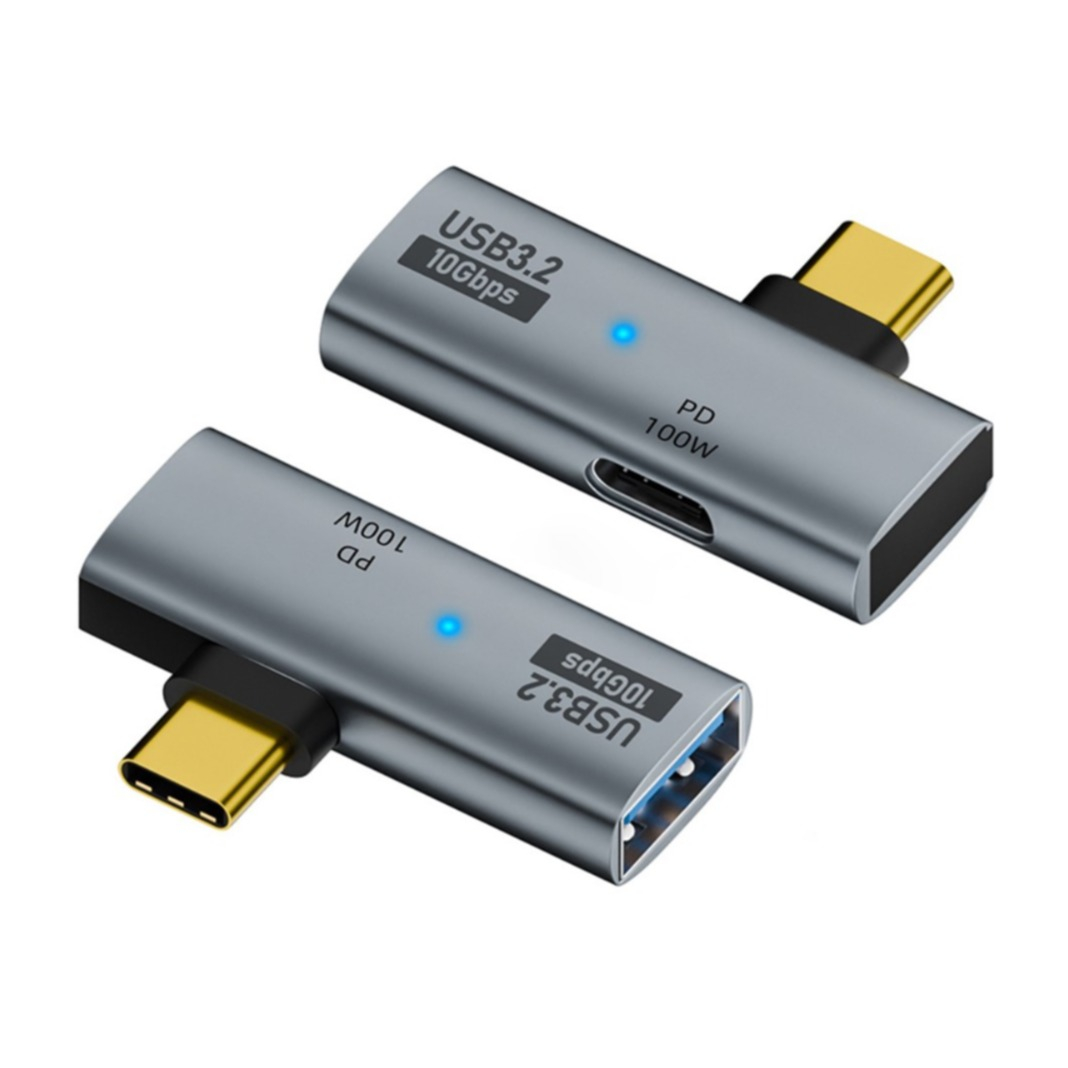 USB C auf USB C / A Ladeadapter mit 90 Grad-Winkel