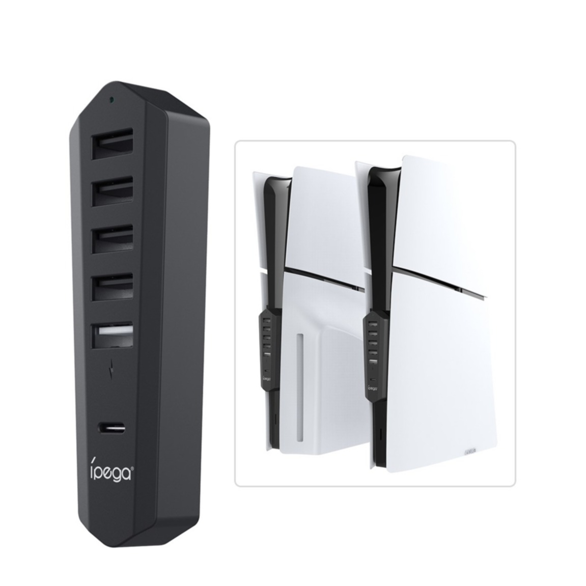 iPega Sony PS5 Slim Adapter HUB 4x USB A / 1x USB-C