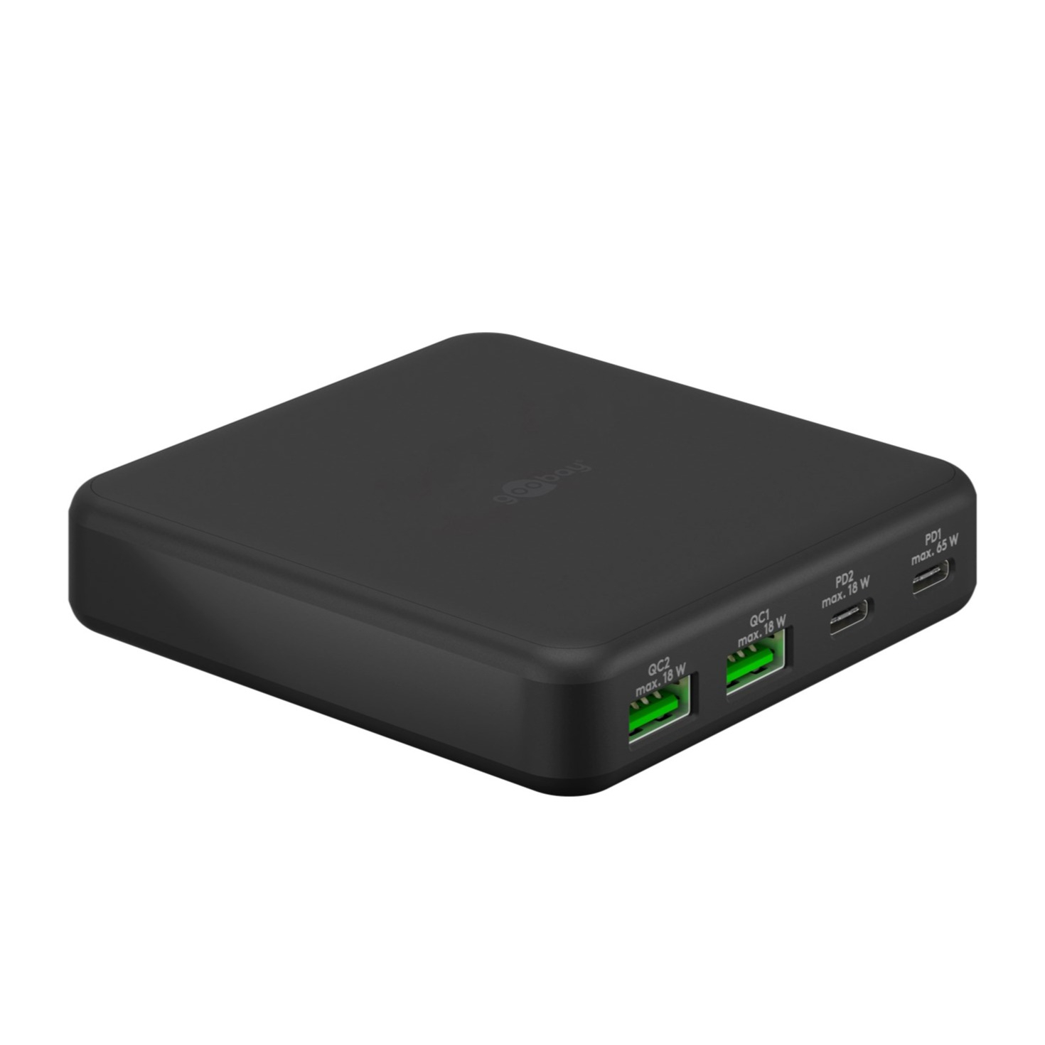 Goobay (65W) Dual USB A / Dual USB C Tisch Ladegerät Goobay (65W) Dual USB A / Dual USB C Tisch Ladegerät
