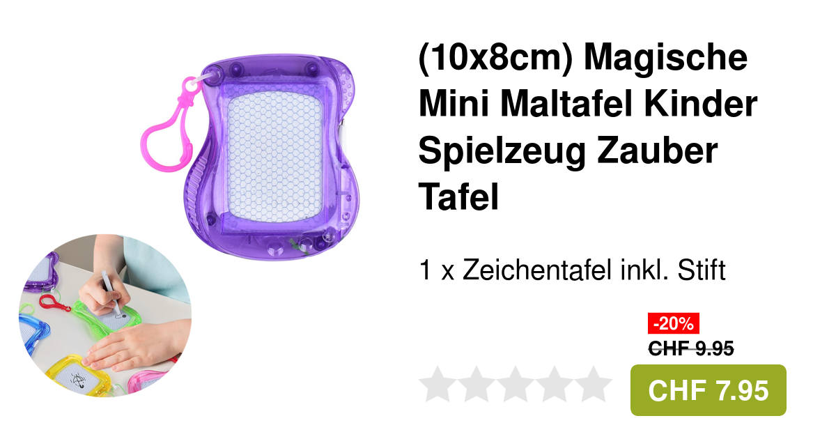 Magische Mini Zeichentafel Kinder Spielzeug Violett