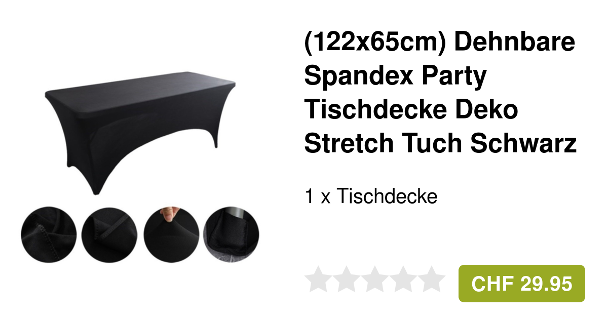 (122x65cm) Dehnbare Party Tischdecke Tisch Tuch Husse