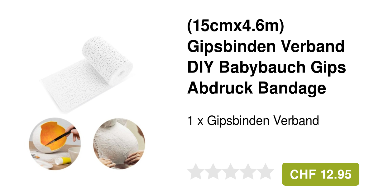 (15cmx4.6m) Gipsbinden Verband DIY Gips Abdruck