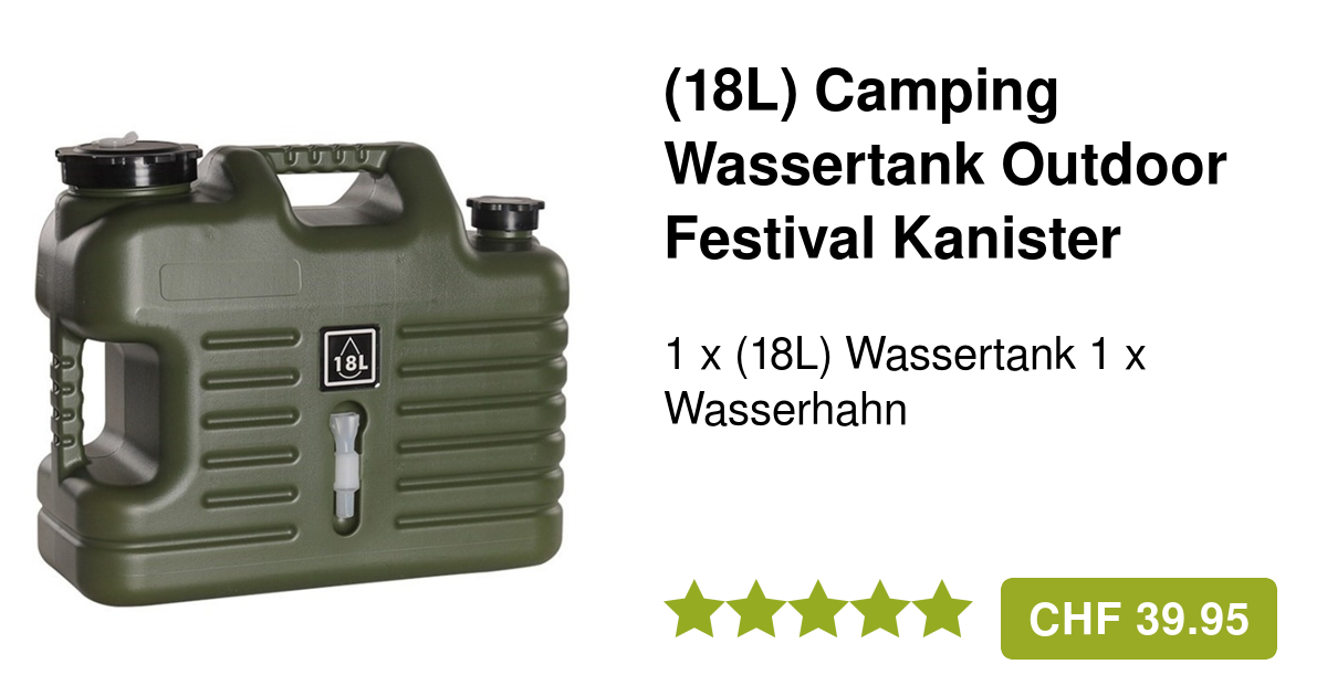 (18L) Camping Wassertank Outdoor Festival Kanister