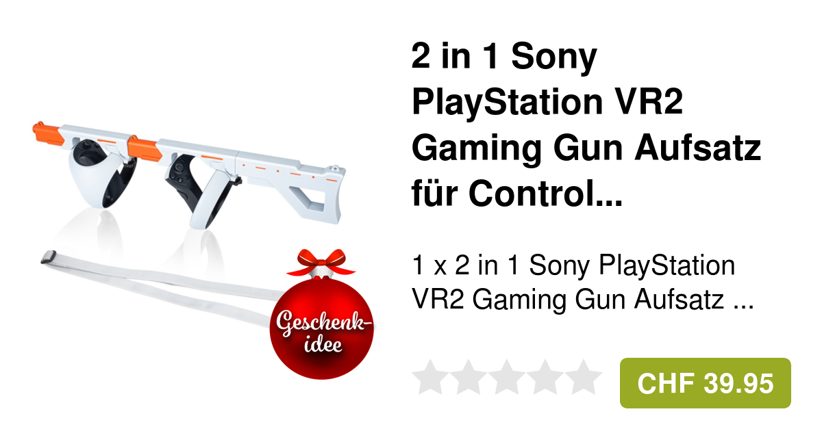 2 in 1 Sony VR2 Gaming Gun Aufsatz für Controller