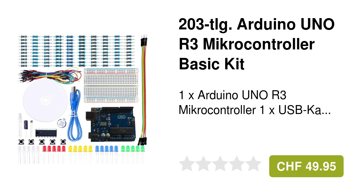Arduino UNO R3 Basic Starter Kit über 200 Teilen