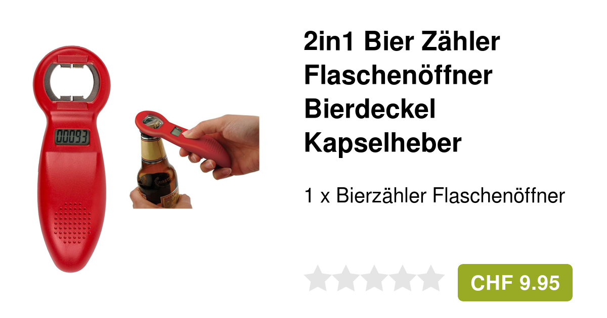 Compteur de bière Décapsuleur de bière Capsuleur