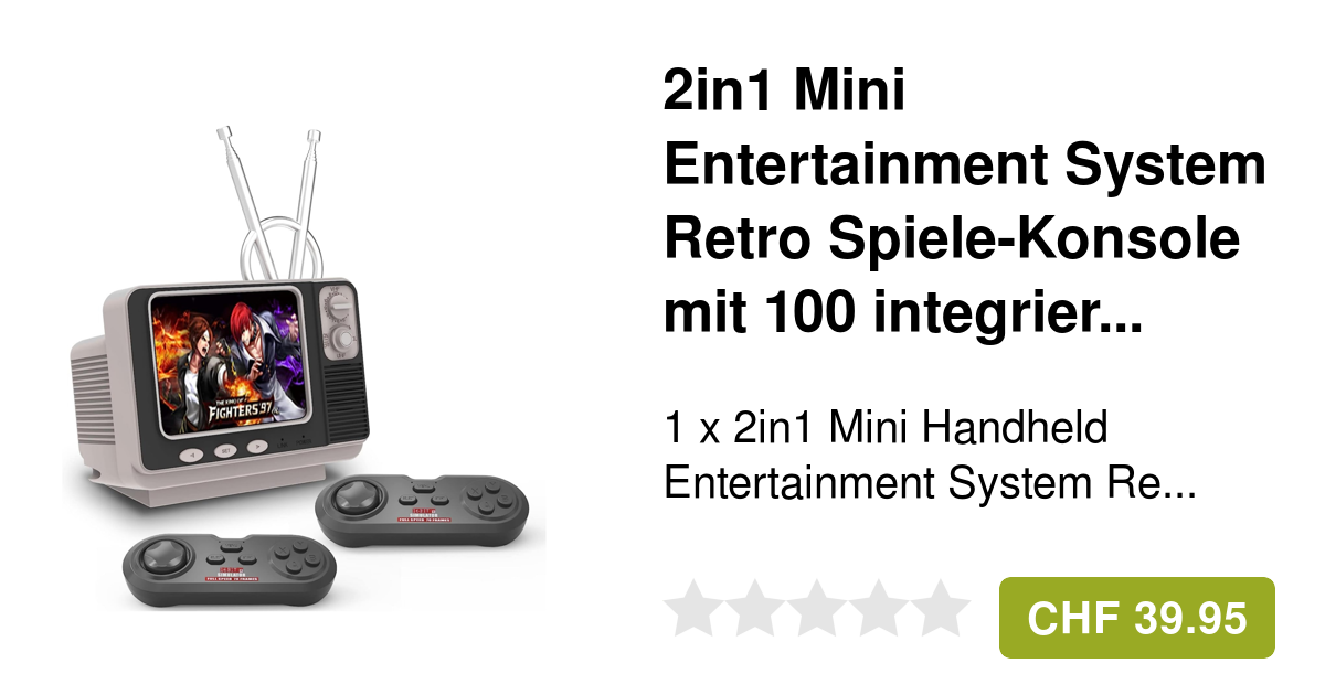 2in1 Mini Entertainment System Retro Konsole 3.0"