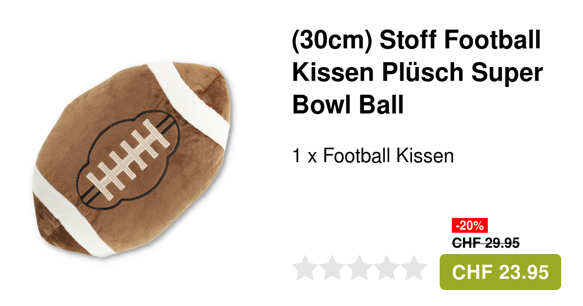 Football Kissen Deko Super Bowl Plüsch Spiel Ball