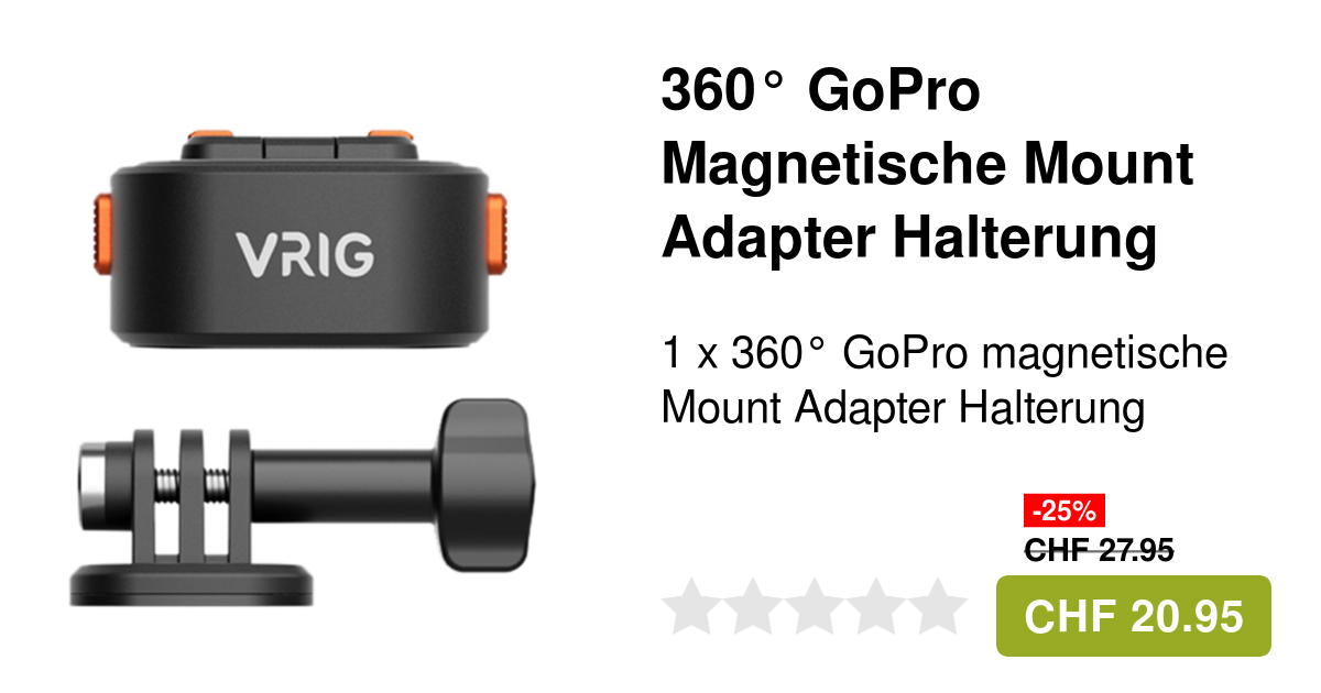 GoPro Magnetischer Adapter mit Befestigungsschraube