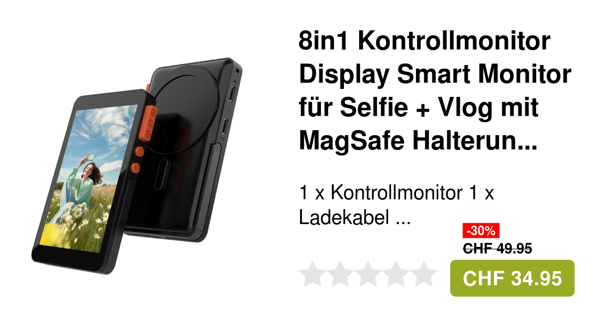 8in1 Kontrollmonitor Display Smart Monitor für Selfie
