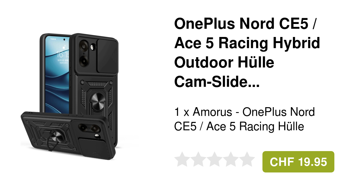 Amorus OnePlus Nord CE5 / Ace 5 Racing Hybrid Hülle