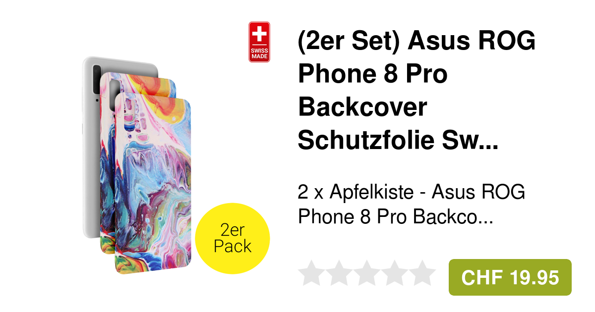 Apfelkiste Asus ROG Phone 8 Pro Backcover Schutzfolie Pastel Waves