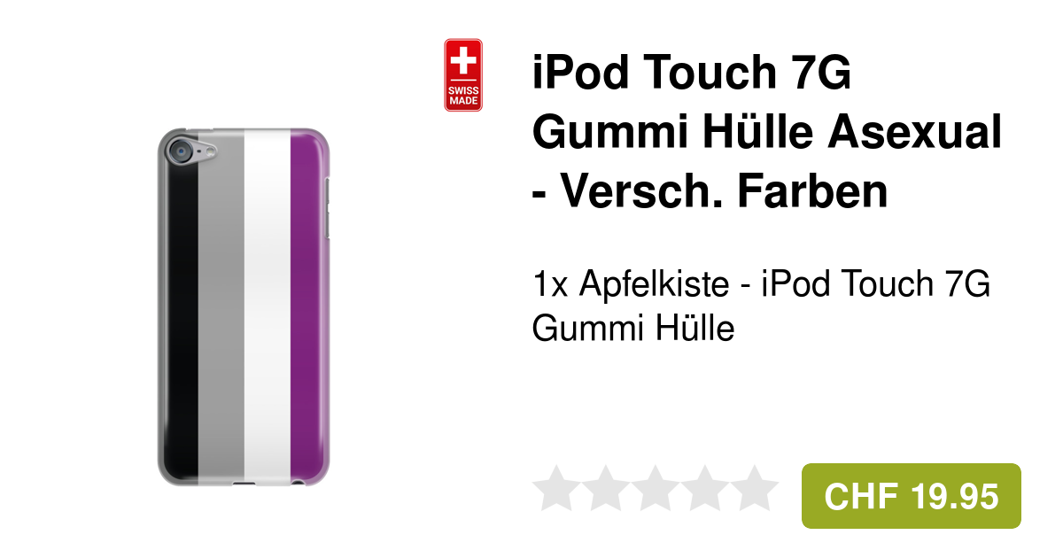 Apfelkiste iPod Touch 7G Gummi Hülle Asexual - Versch. Farben