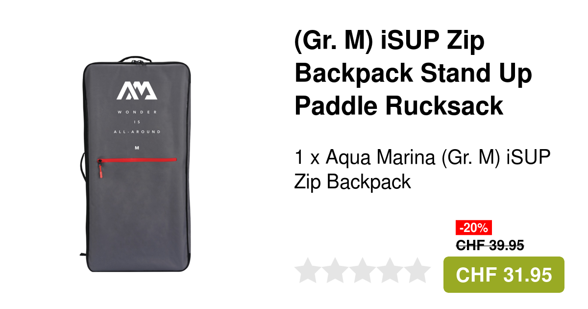 Aqua Marina (Gr. M) iSUP Zip Backpack SUP Rucksack