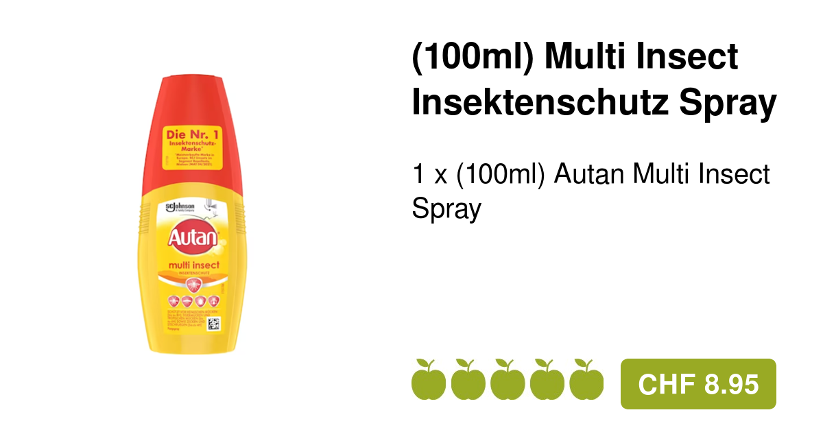 Autan (100ml) Multi Insect Protection anti-insectes en spray