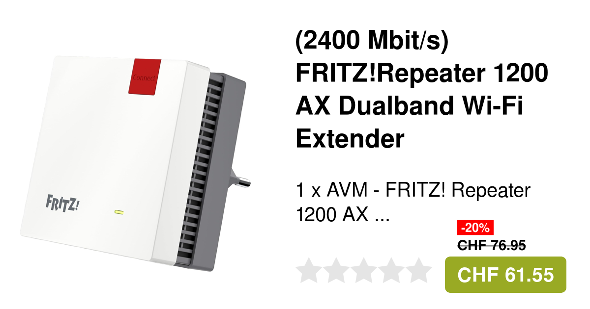 AVM - FRITZ!Repeater 1200 AX Dualband Wi-Fi Extender