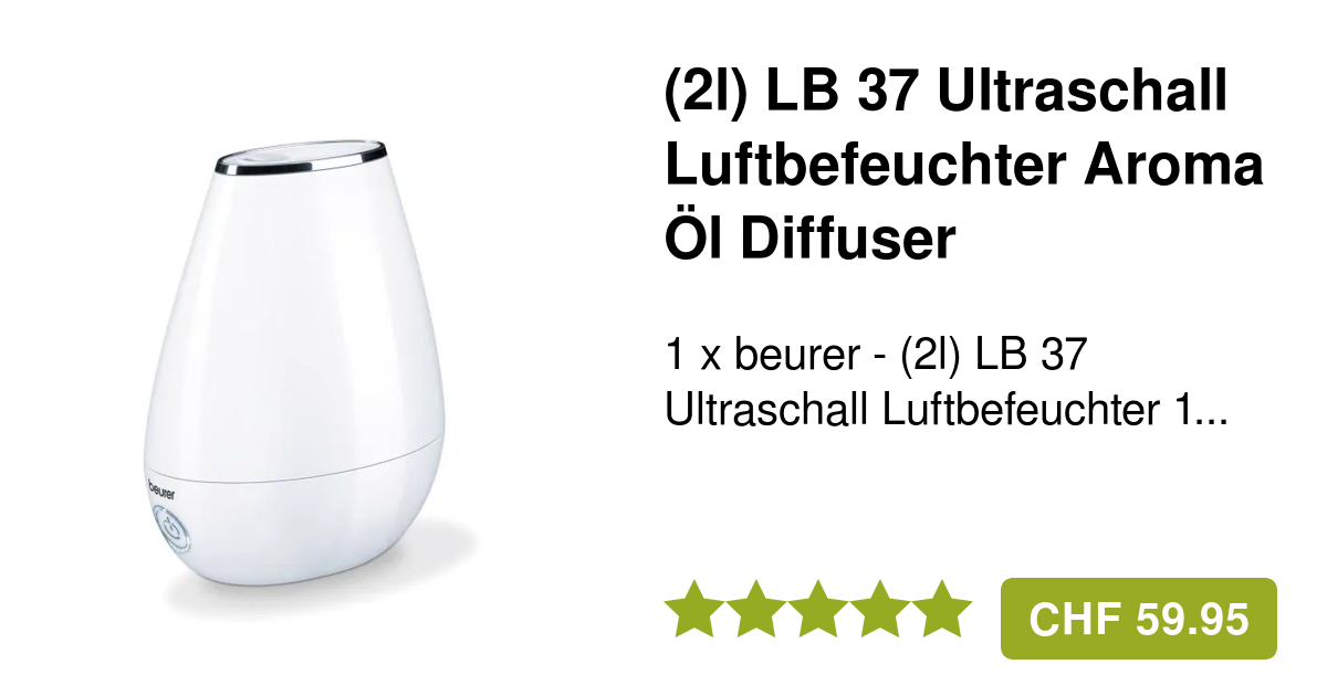 beurer - (2l) LB 37 humidificateur à ultrasons
