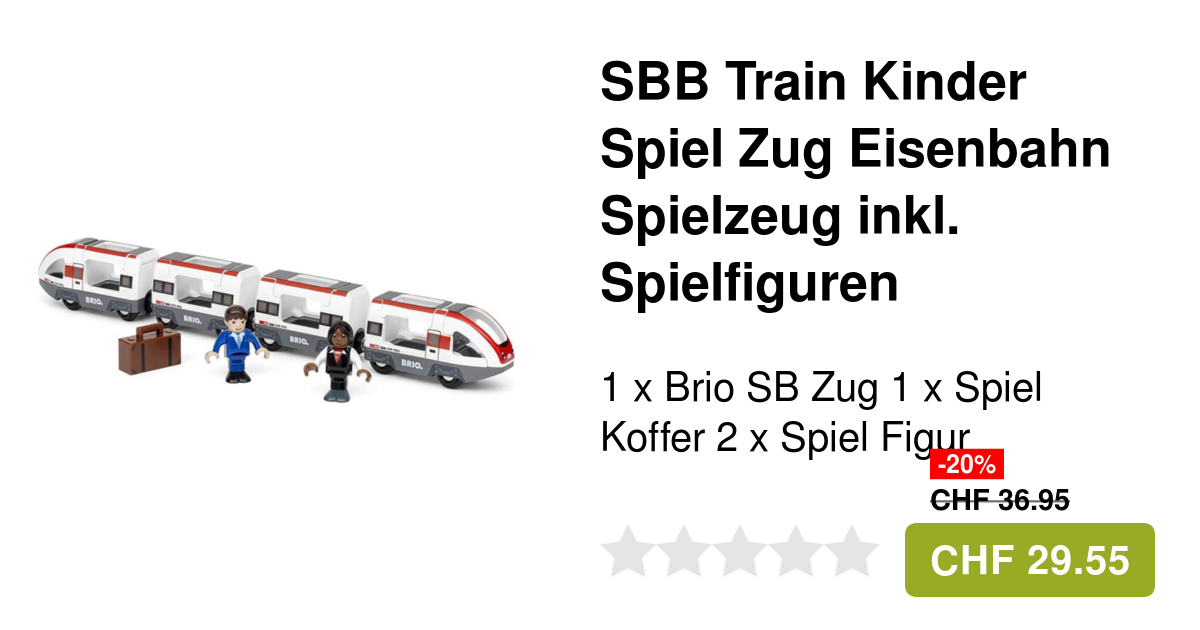 BRIO SBB Train Kinder Spiel Zug Eisenbahn Spielzeug