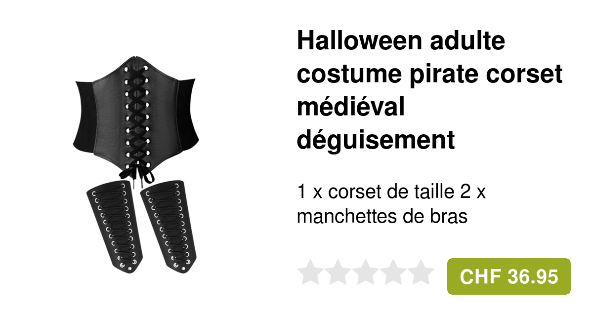 Halloween adulte costume de pirate