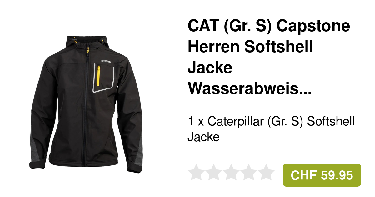 Caterpillar Gr. S Capstone Herren Softshell Jacke
