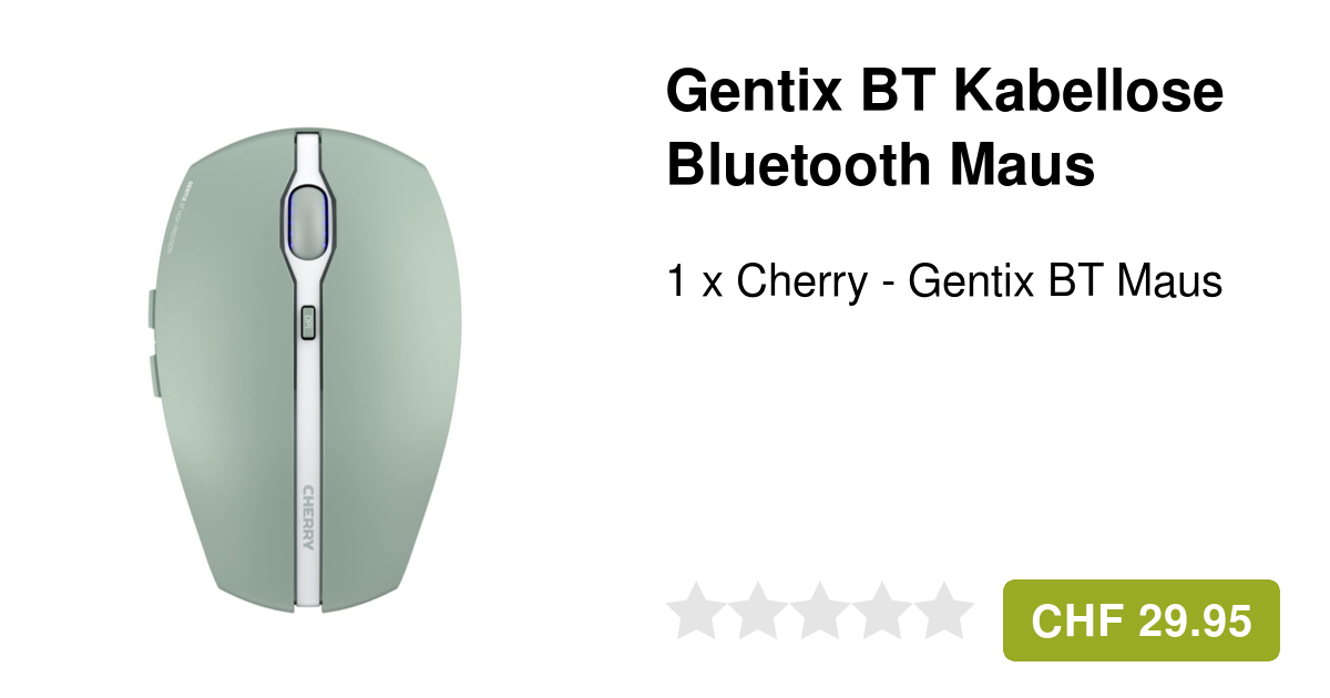 Cherry - Gentix BT Kabellose Bluetooth Maus in Grün