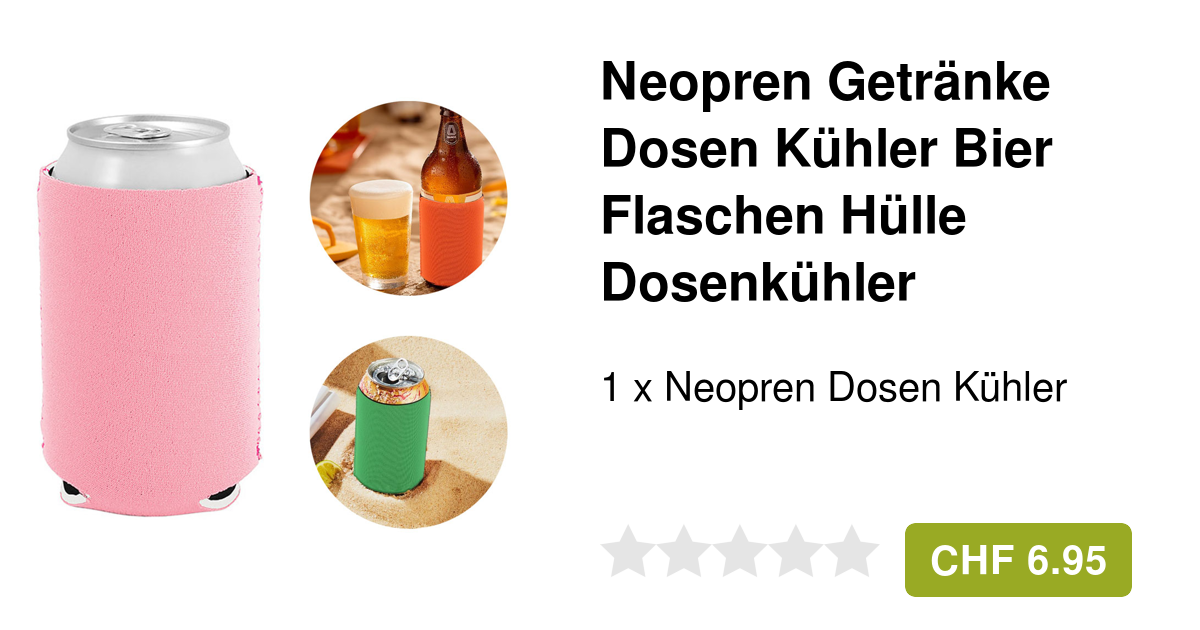 Néoprène Boissons Boîtes Refroidissantes Bouteilles Coque Rose