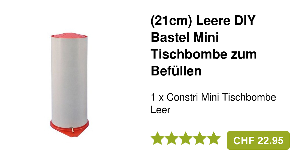Constri Leere DIY Mini Bastel Tischbombe