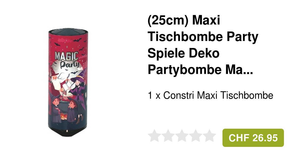 Constri 25cm Maxi Tischbombe Spiel Deko Magic Party