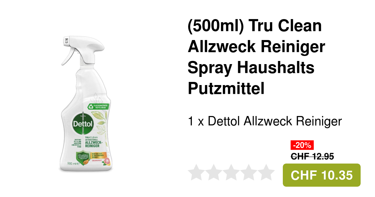 Dettol Tru Clean Allzweck Reiniger Spray Grapefruit