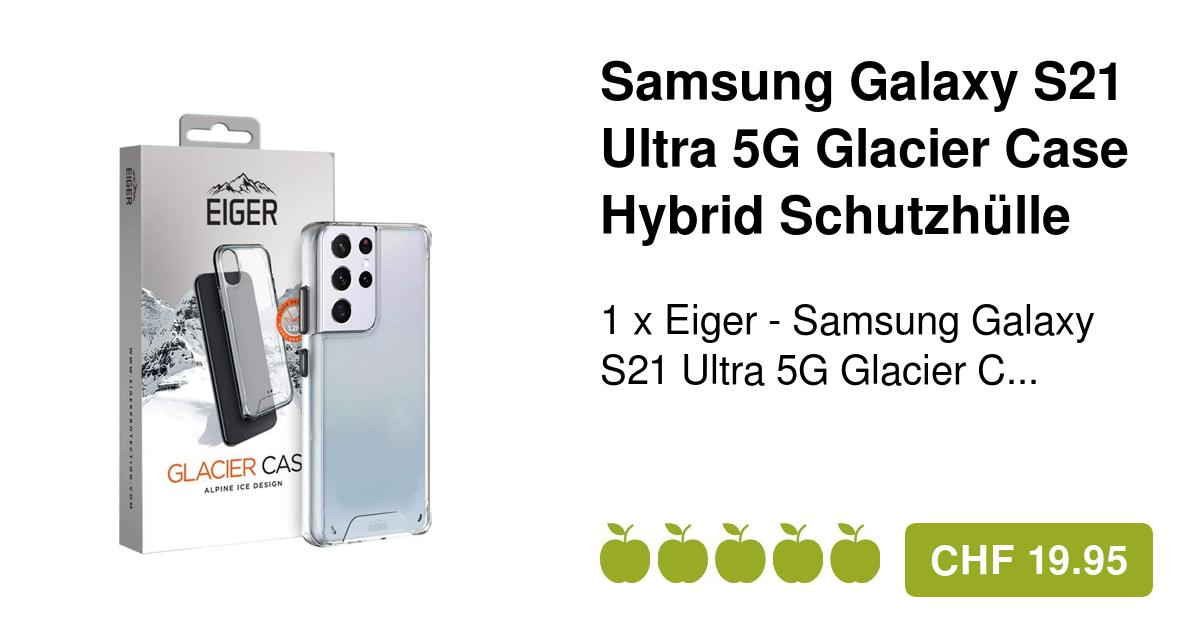 Eiger Samsung Galaxy S21 Ultra 5G Glacier Case Hülle