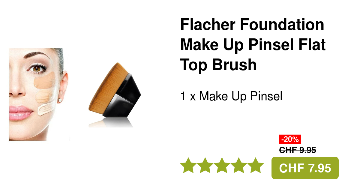 Flacher Foundation Make Up Pinsel Flat Top Brush