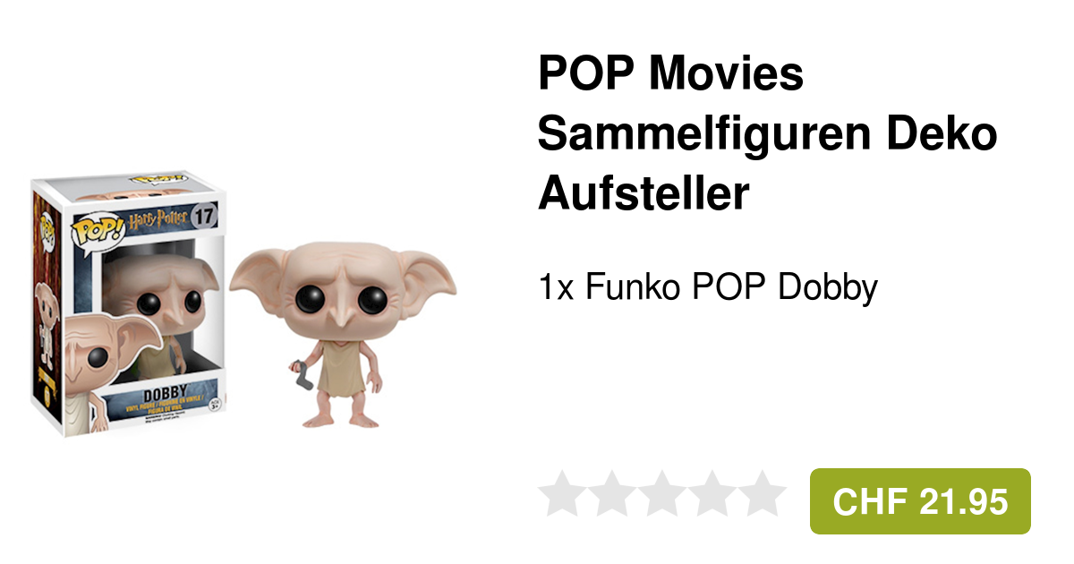 Funko POP Movies Harry Potter Deko Aufsteller Dobby