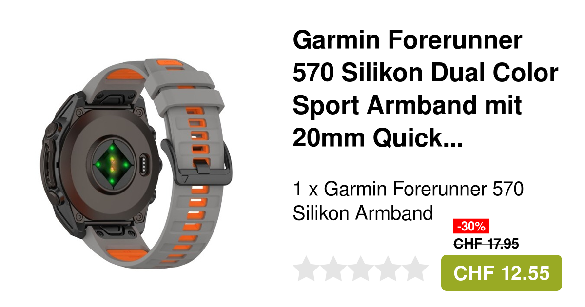 Garmin Forerunner 570 Armband Grau/Orange