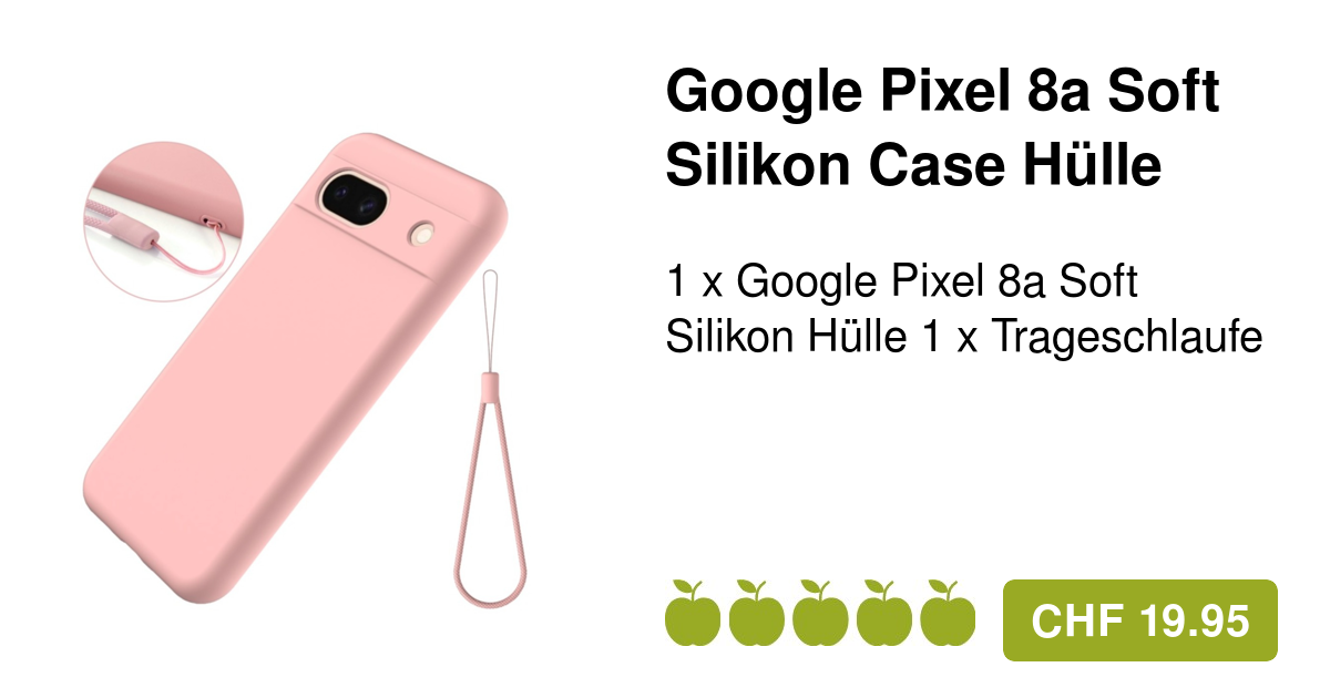 Google Pixel 8a Housse souple en silicone Rose