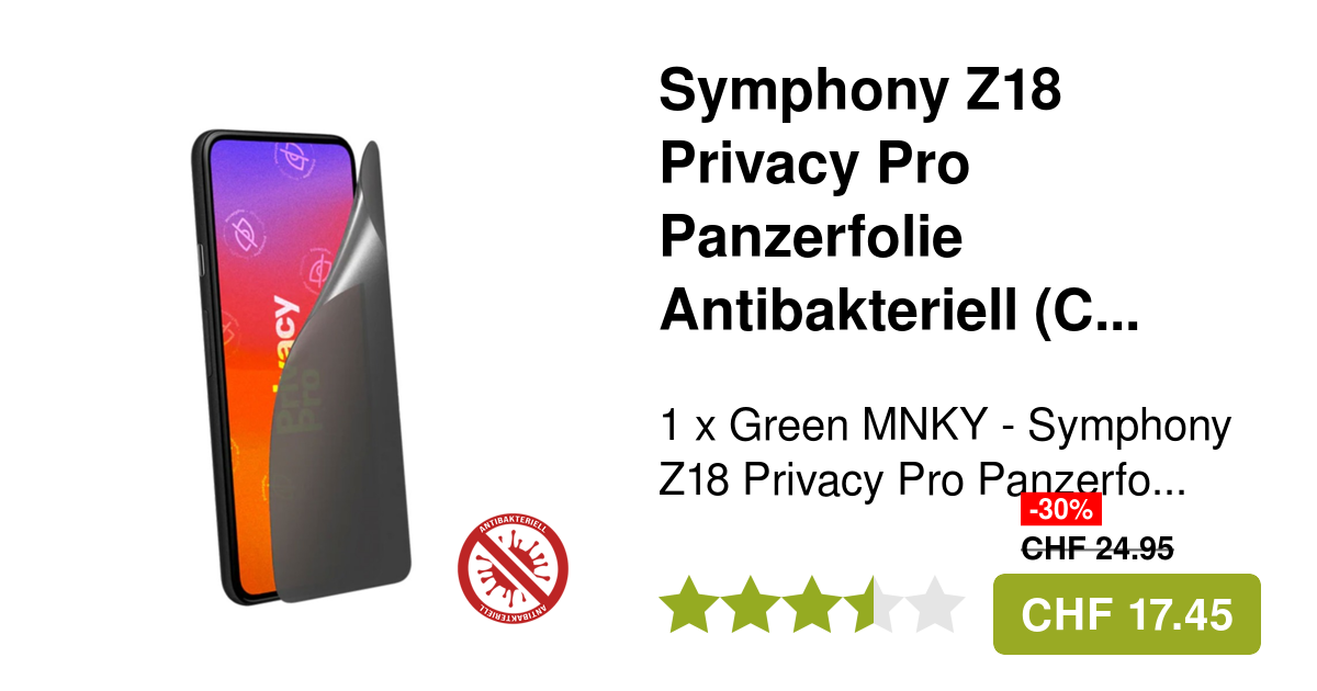 Green MNKY - Symphony Z18 Privacy Pro Panzerfolie