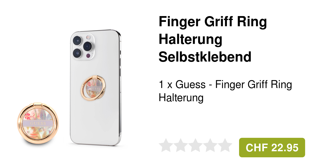 Guess Finger Griff Ring Halterung in Lila / Gold