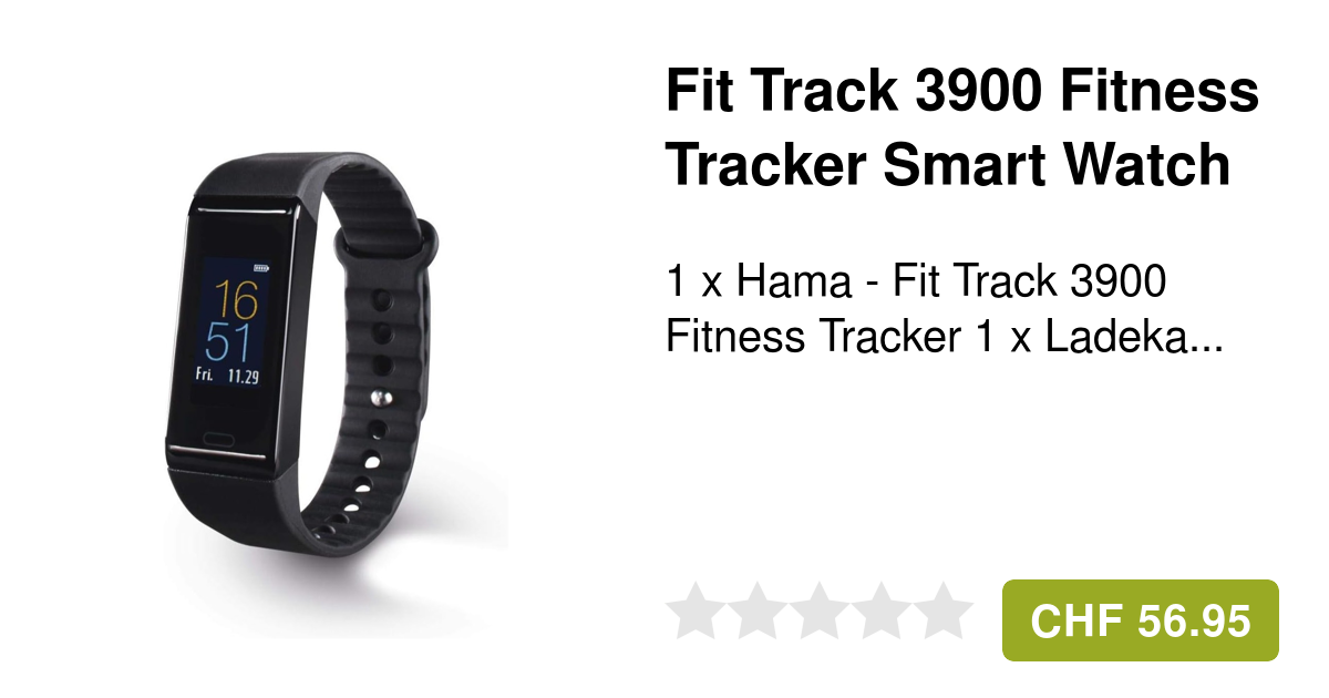 Hama Fit Track 3900 Fitnesstracker Smartwatch IP67