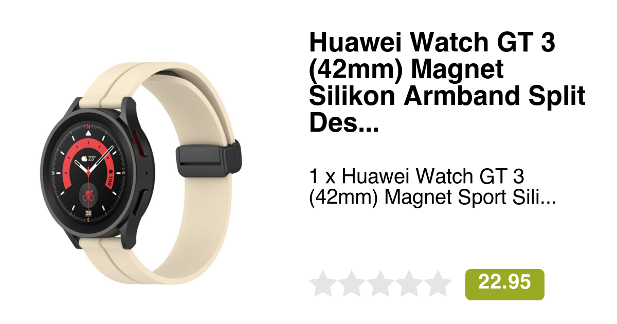 Huawei Watch GT 3 (42mm) Magnet Armband Split Beige